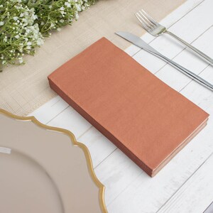 Terracotta Paper Dinner Napkins - Etsy