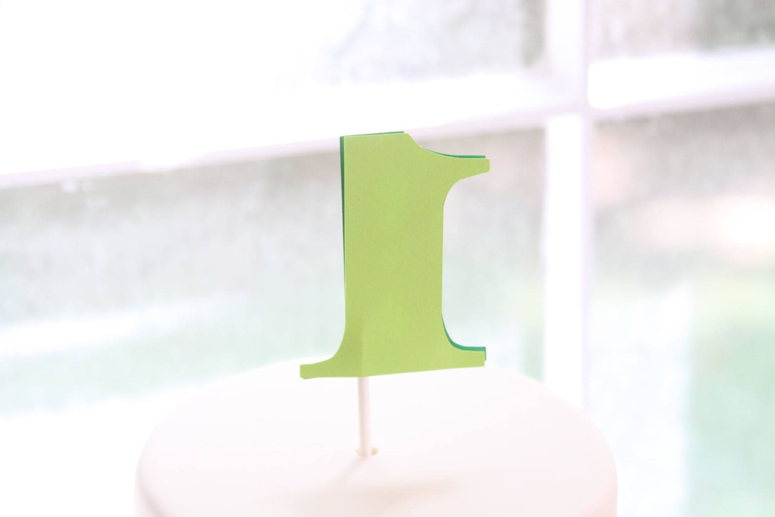 Green Cake Smash Topper 1st Birthday | Etsy