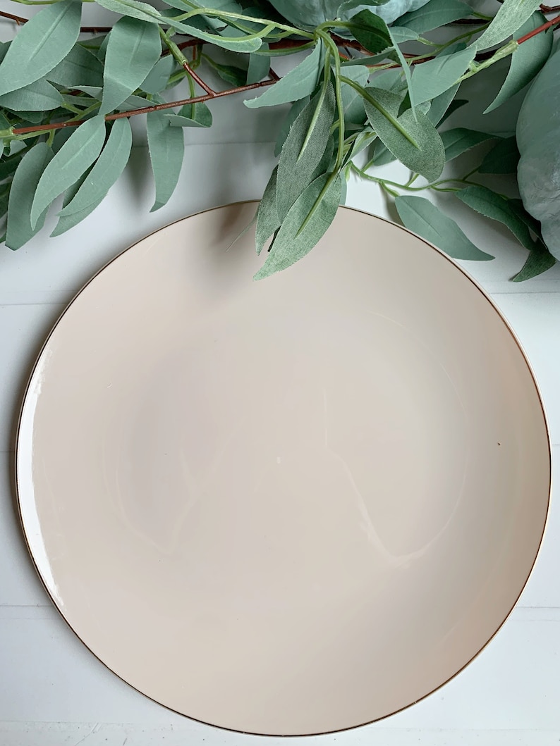 Linen With Gold Dinner Plates Plastic - Etsy