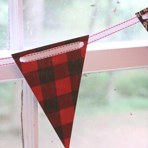 Lumberjack Christmas Banner - Etsy