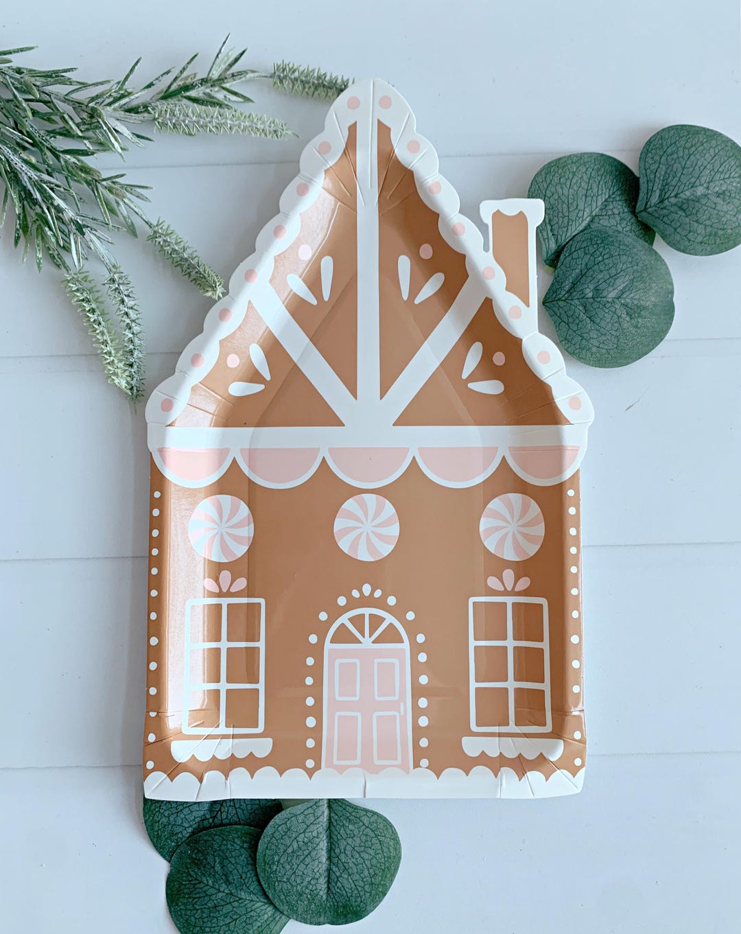 Gingerbread House Plates - Christmas Party Decorations - Paper Plates ...