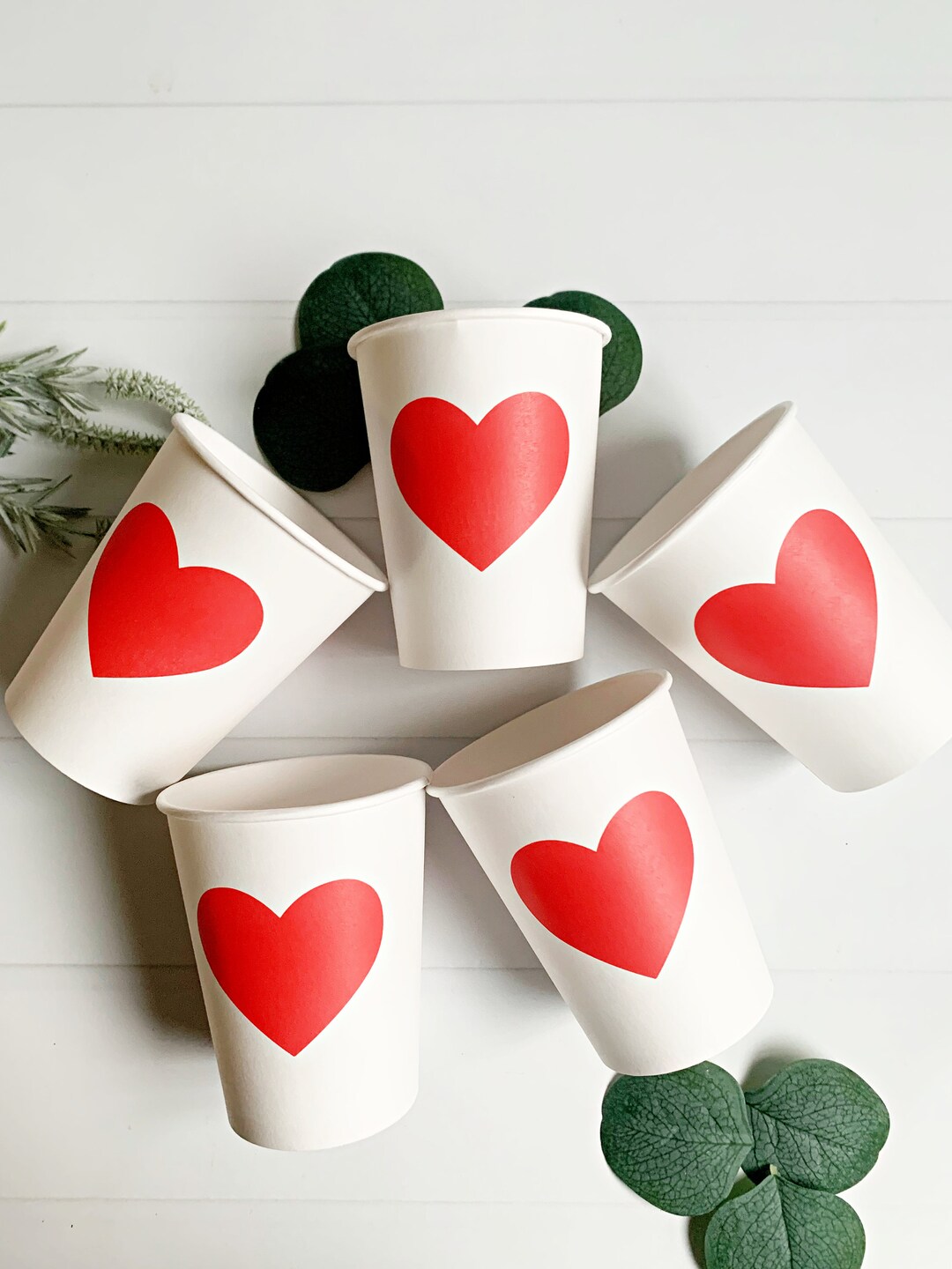 Red Heart Cups - Etsy