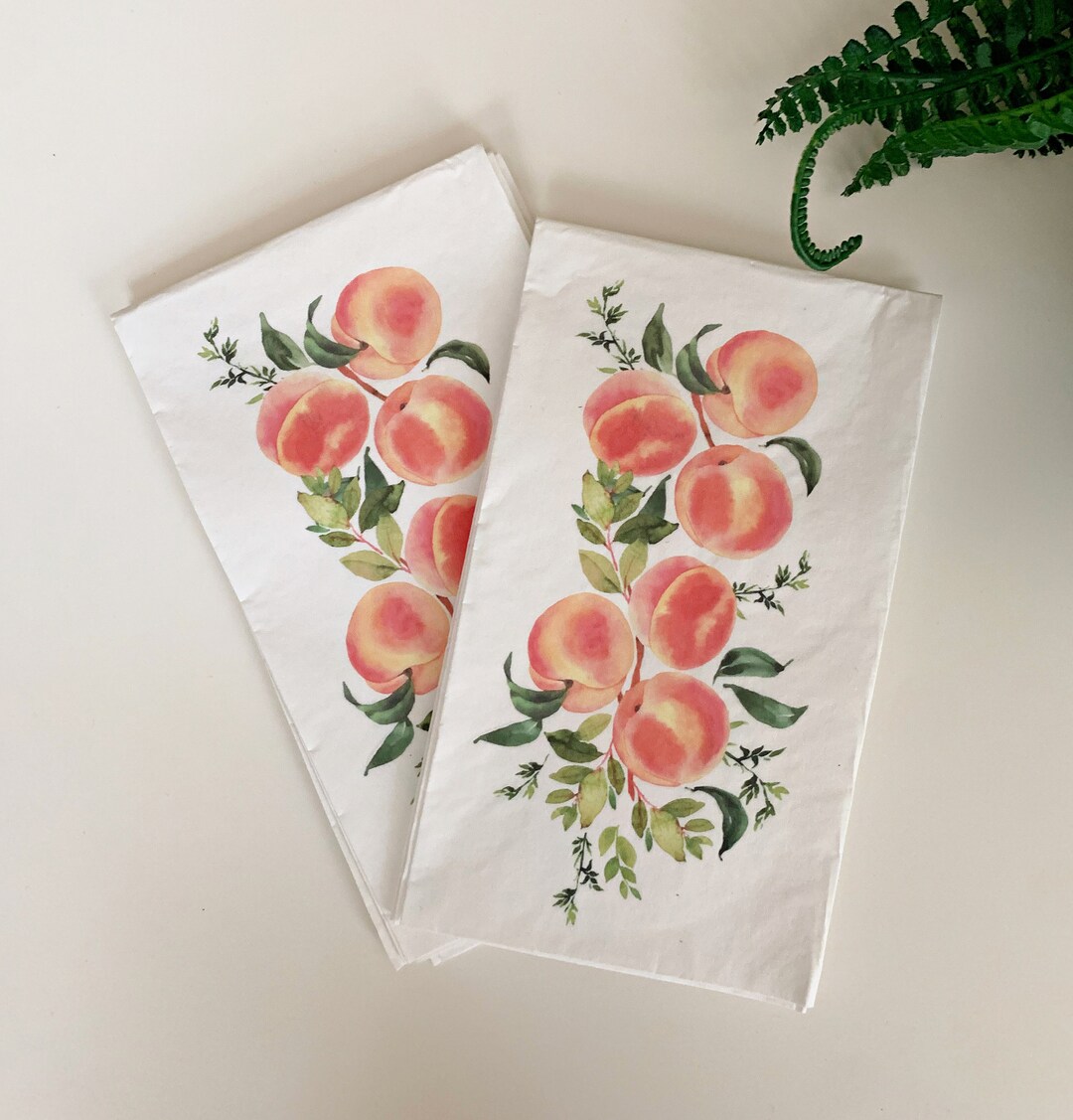 Peach Dinner Napkins - Etsy