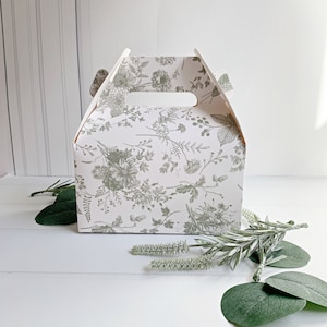 Sage Floral Gable Boxes - Set of 10 - Etsy
