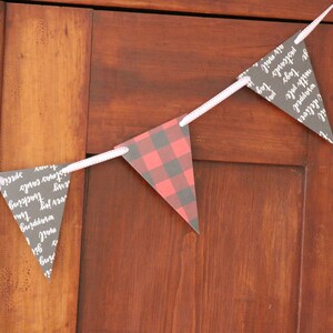 Lumberjack Christmas Banner - Etsy