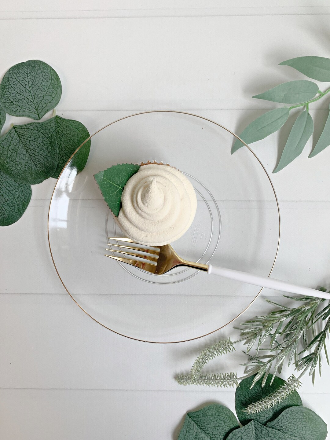 Clear With Gold Edge Appetizer Plates - Etsy