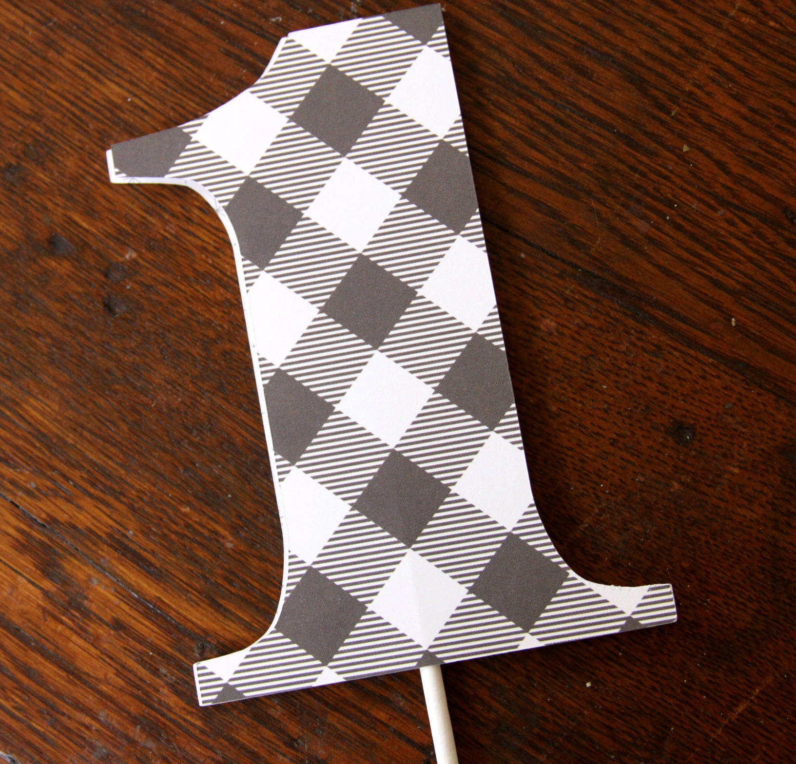 Buffalo Check 1st Birthday Topper - Etsy