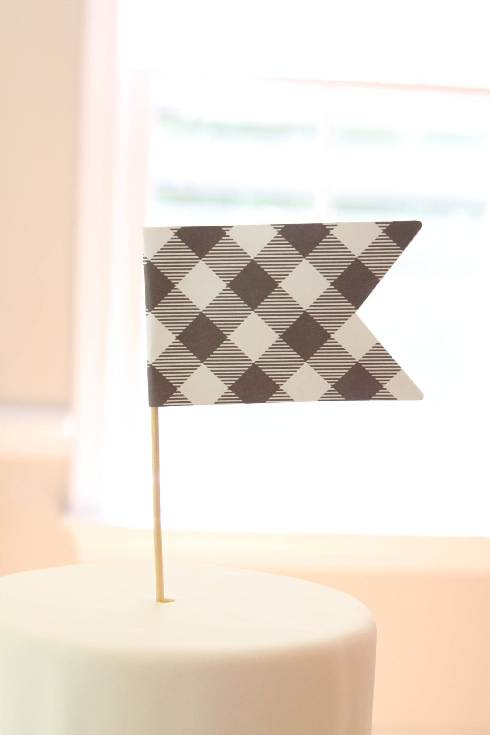 Black and White Cake Topper - Etsy