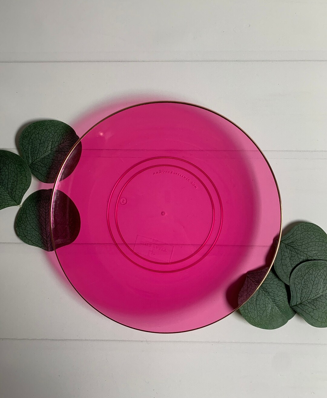 Hot Pink Dessert or Appetizer Plates - Etsy