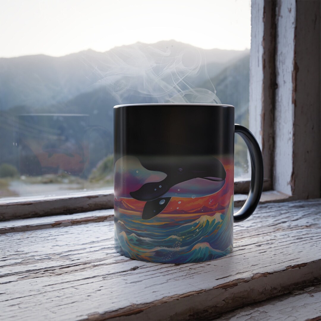 Orca Whale Mug, Color Changing Mug, Orca Gifts, Orca Coffee Mug, Killer ...