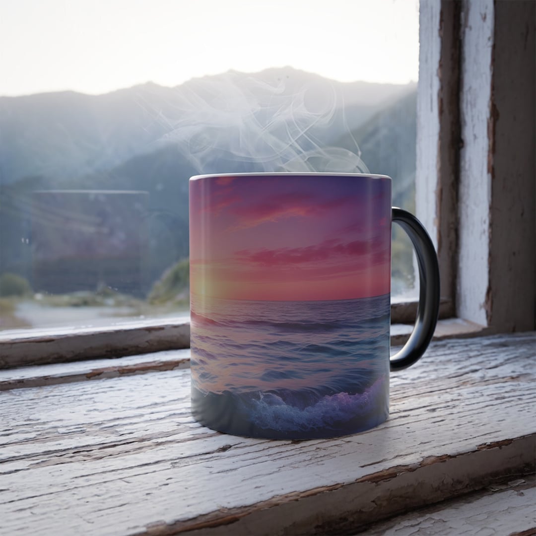 Sunrise Color Changing Mug: Ocean Beach Heat Sensitive Coffee Cup - Etsy