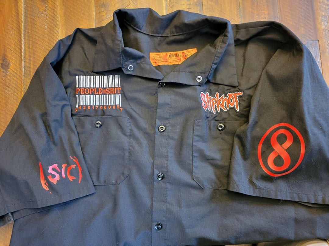 Slipknot Custom Embroidered Work Shirt Concert Shirt - Etsy