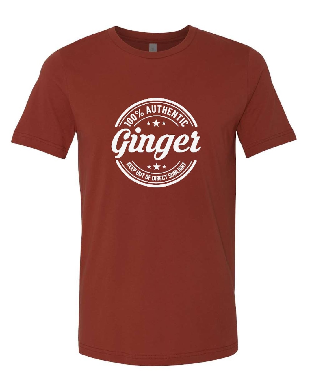 100% Authentic Ginger Redhead T-shirt Bella Canvas - Etsy