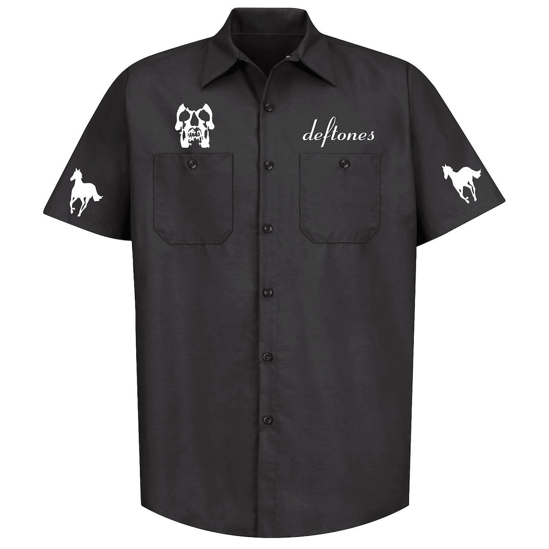 Deftones Custom Embroidered Work Shirt Concert Shirt - Etsy