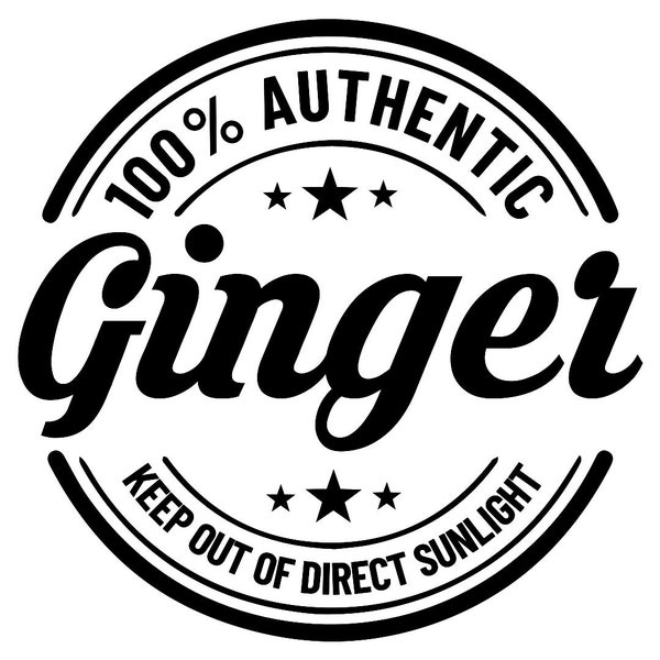 100% Authentic Ginger Svg - Etsy