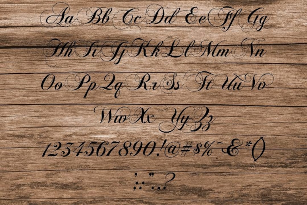 CHOPIN SCRIPT FONT Svg Eps Ai Png Files for Cricut, Silhouette Cameo ...