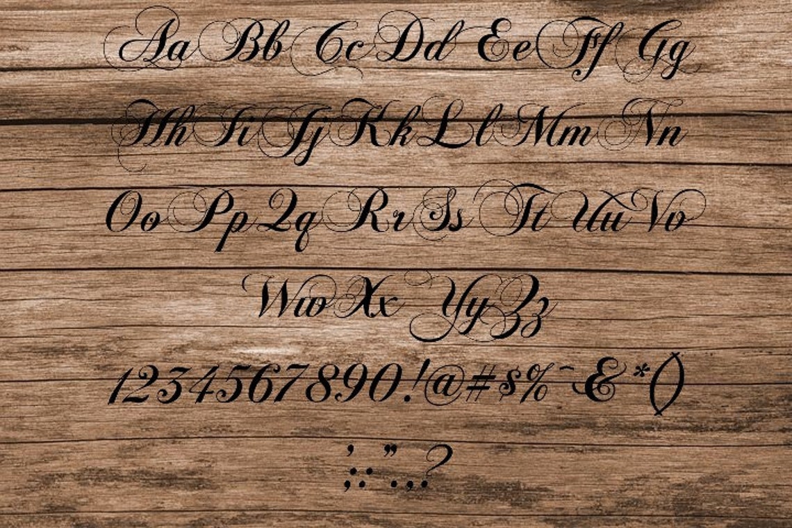 CHOPIN SCRIPT FONT Svg Eps Ai Png Files for Cricut Silhouette - Etsy Israel