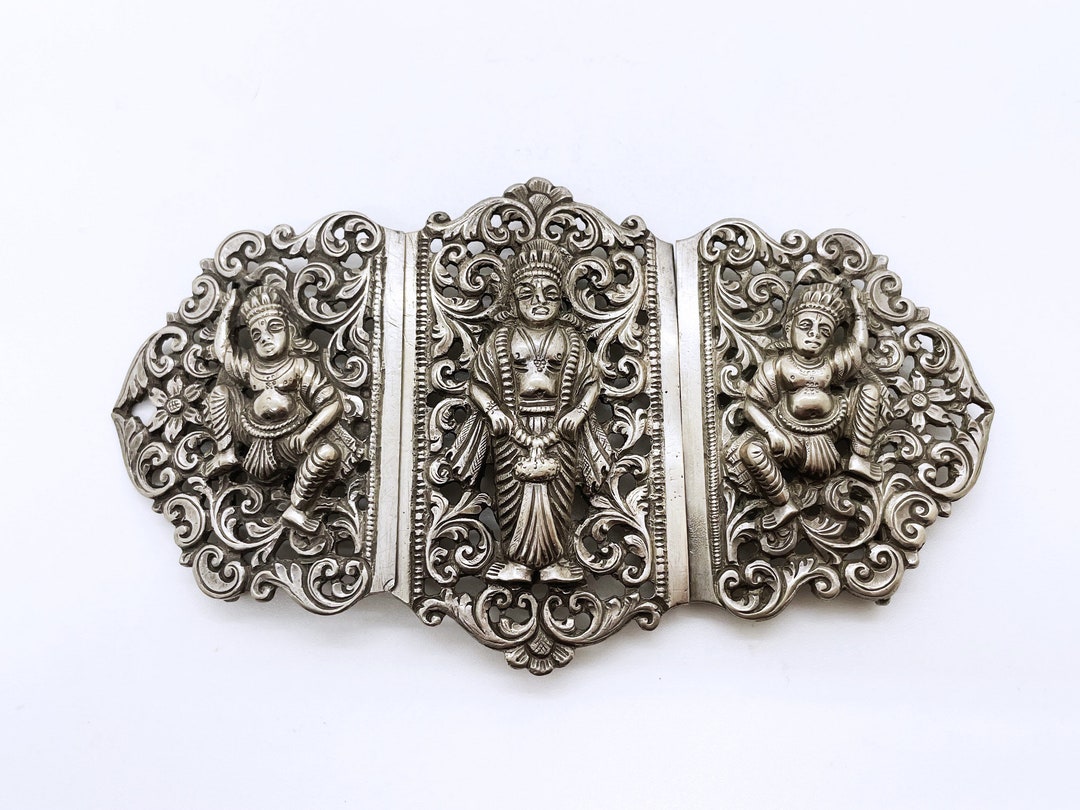 Antique Stunning Indian Raj Colonial High Quality Silver Embossed ...