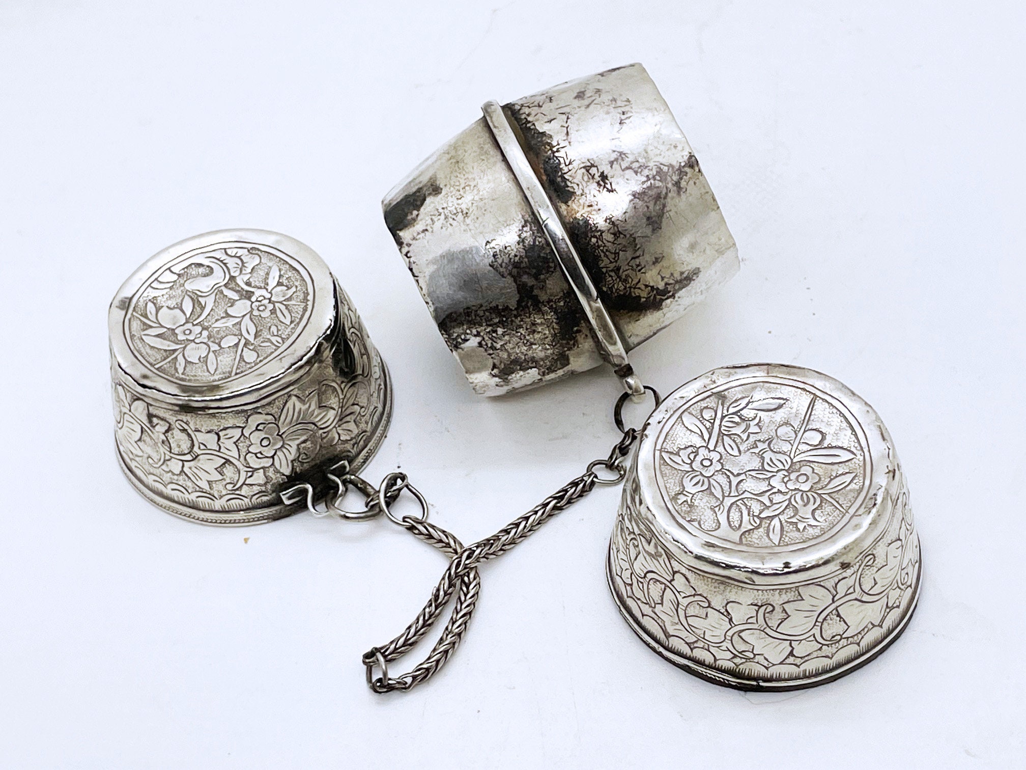 Antique Chinese Hmong Tribal Betel Box in 835 Silver 3-part - Etsy