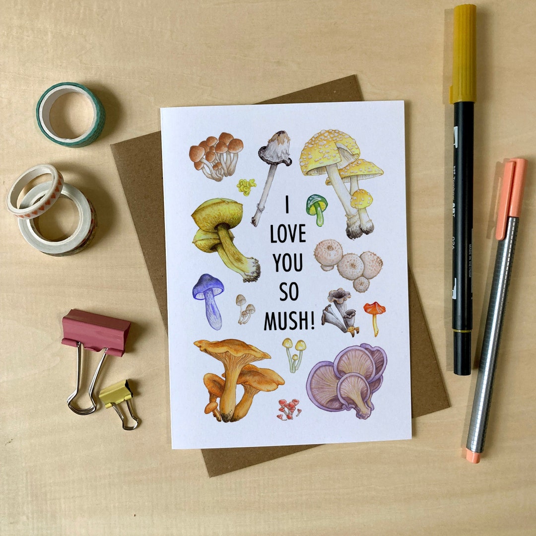 I Love You so Mush Valentines Card - Etsy