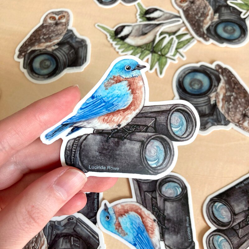 Bluebird Stickers - Etsy