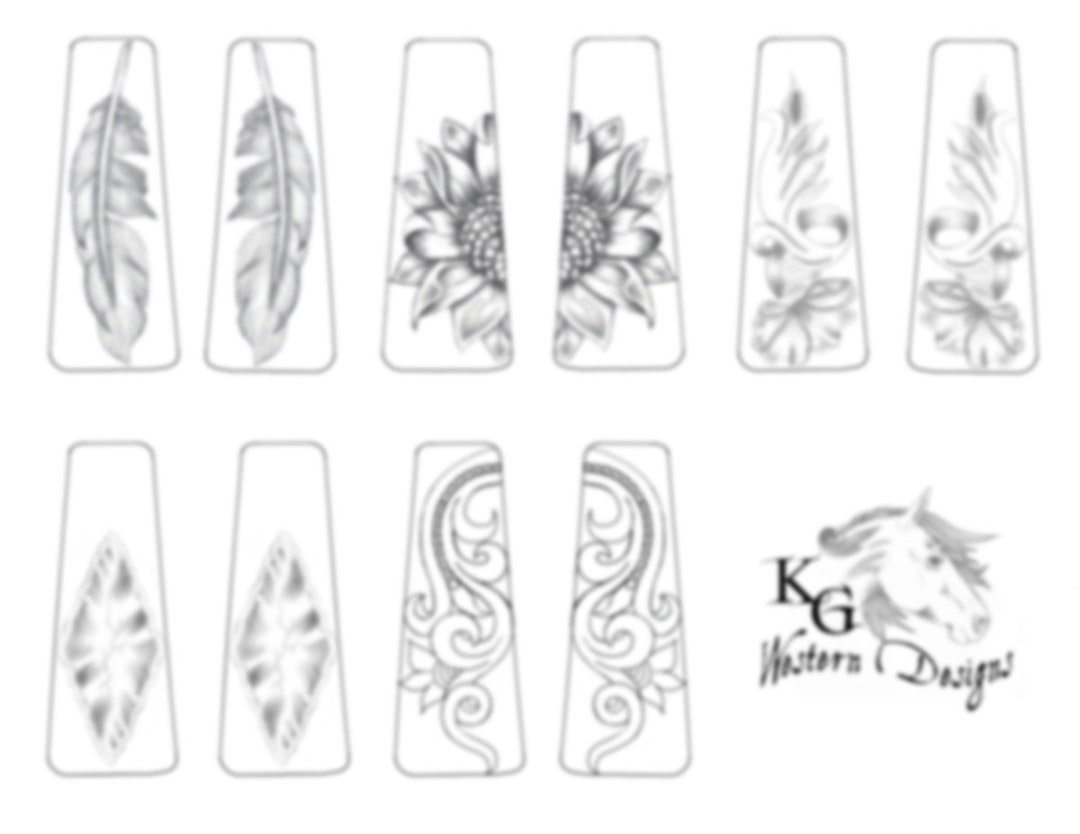 Easy Elegant Leather Tooled Earrings Pattern Pack - Etsy