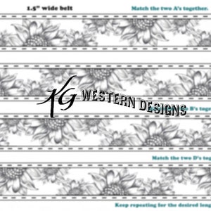 Leather Tooling Pattern- Sunflowers Design Pattern Download - Etsy