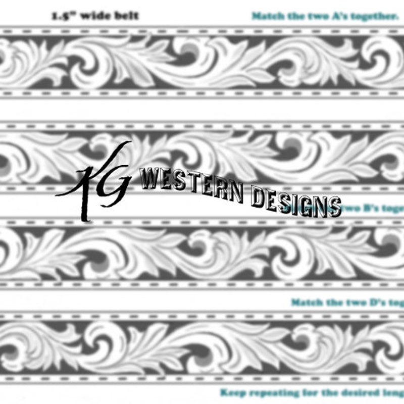 Belt Western Pdf - Etsy