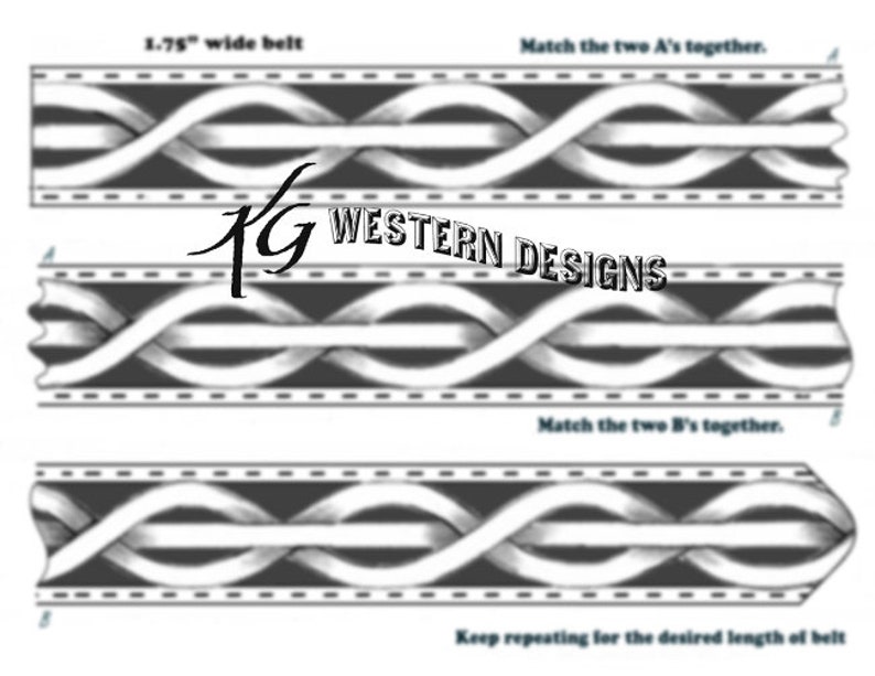 Leather Belt Tooling Pattern -interweaving Celtic Design Pattern Pdf ...