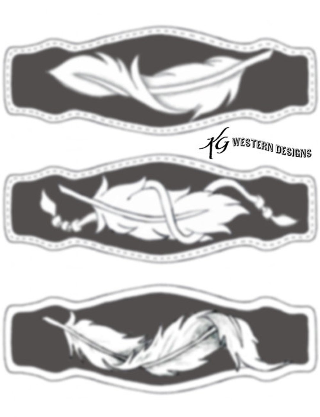 Leather Feathers DIY Bracelet Cuff Tooling Pattern Pack Pdf-download - Etsy