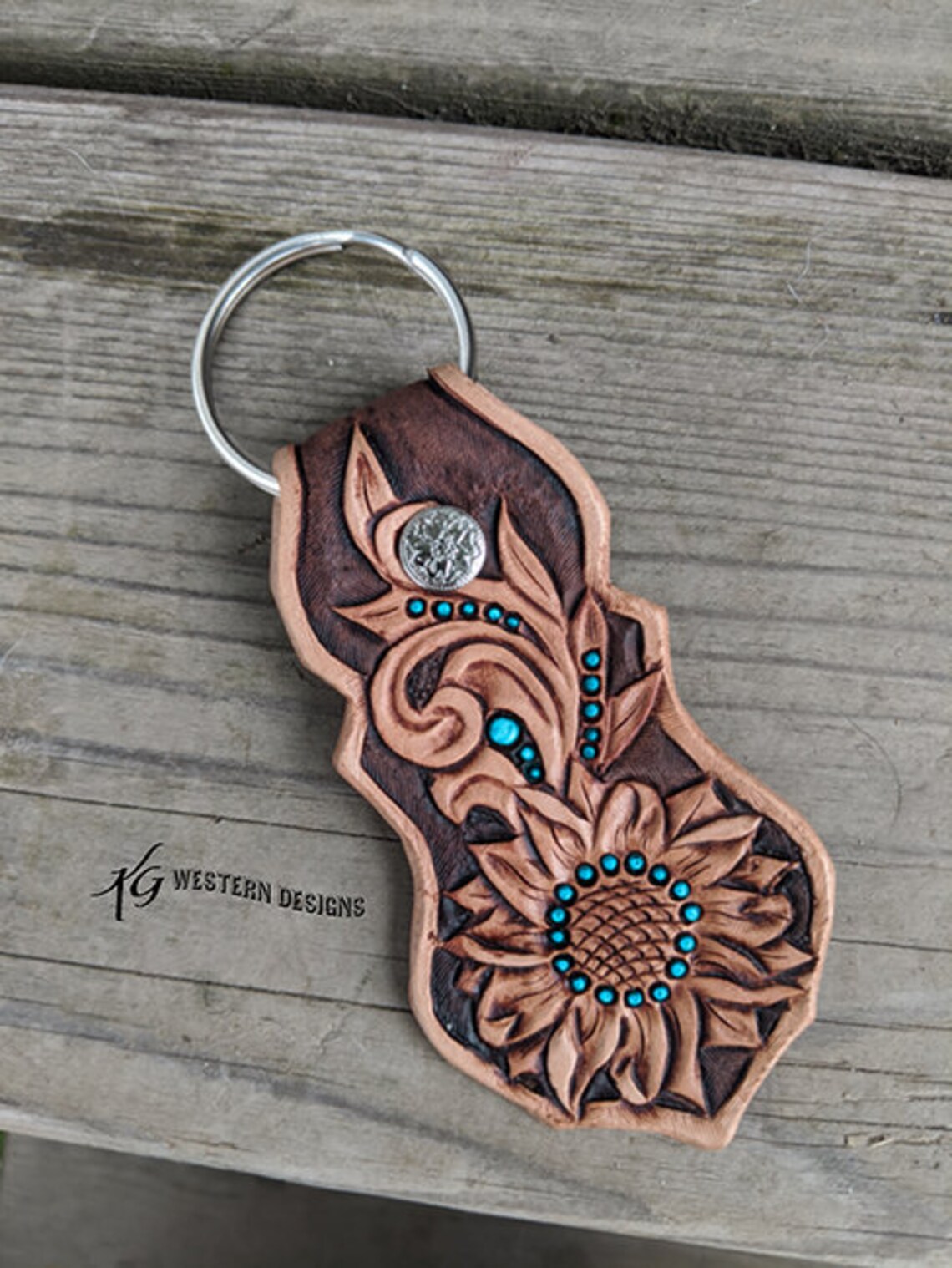 Leather Tooling Keychain Ring Fobs, Saddle Charms, Design Pattern Pack ...