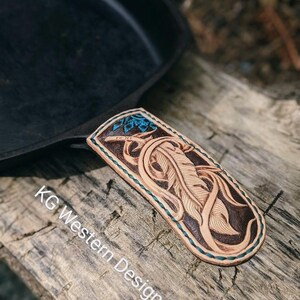 3D Vine Wrapped Feather Tracing Design Leather Tooling Pattern PDF - Etsy