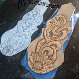 Leather Tooling Keychain Ring Fobs, Saddle Charms, Design Pattern Pack ...