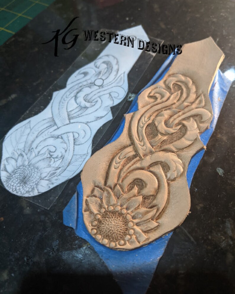 Leather Tooling Keychain Ring Fobs, Saddle Charms, Design Pattern Pack ...