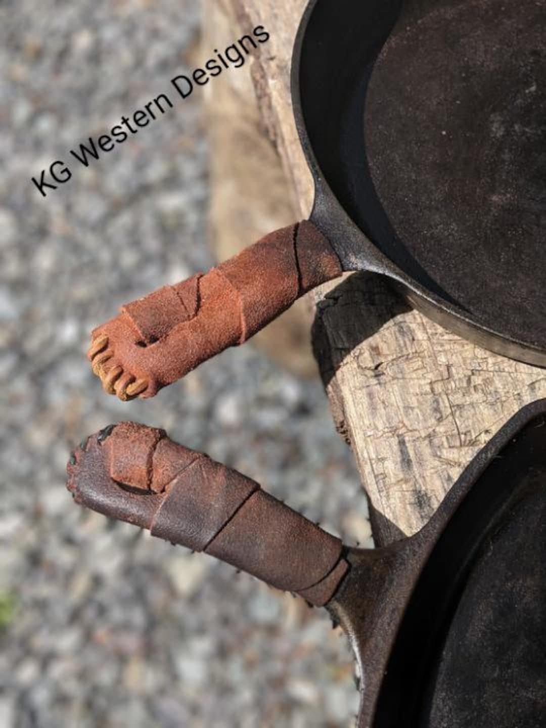 Cast Iron Skillet Leather Handle Wrap Pattern. Simple & Easy DIY Design ...