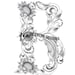 Letter B - Leather Tooling- Feathers-vines & Sunflowers Filigree ...