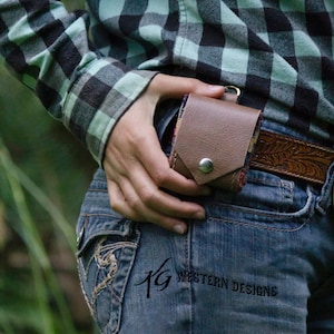 PATTERN - Leather Folding Minimalist Compact Foraging Belt Pouch Bag ...