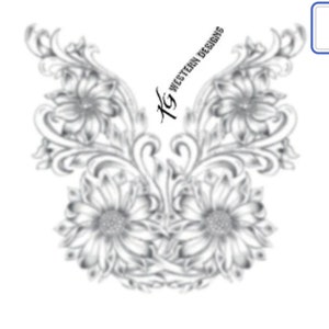 5 Western Filigree Design Bundle Pack, Boot, Cow Skull, Colt 45, Horse ...