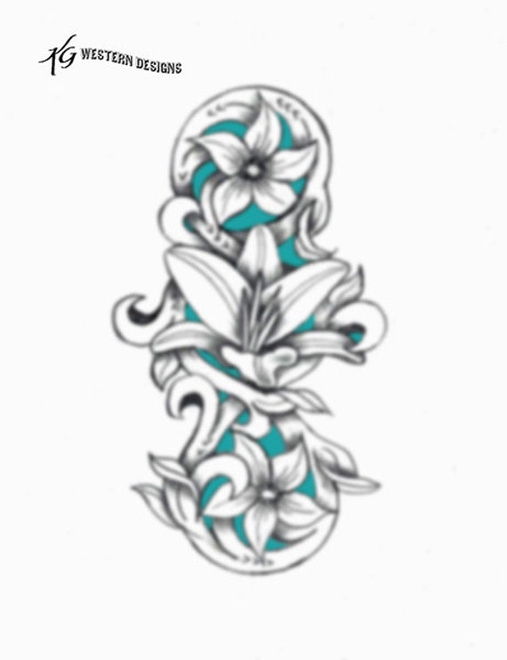 Western Scrollwork Tattoo