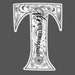 Letter T- Leather Tooling- Feathers-vines & Sunflowers Tracing Design ...