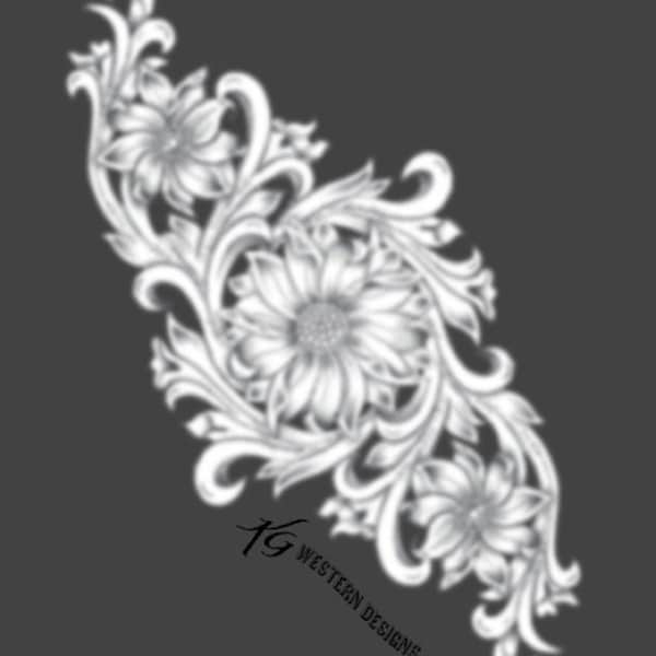 Floral Leather - Etsy