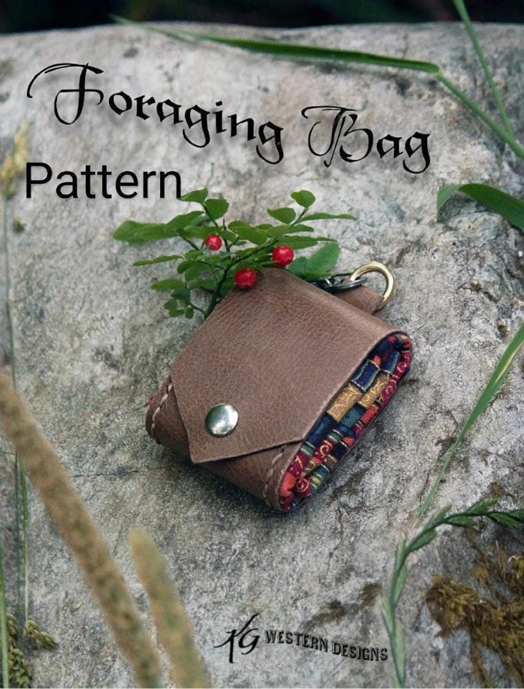 PATTERN - Leather Folding Minimalist Compact Foraging Belt Pouch Bag ...