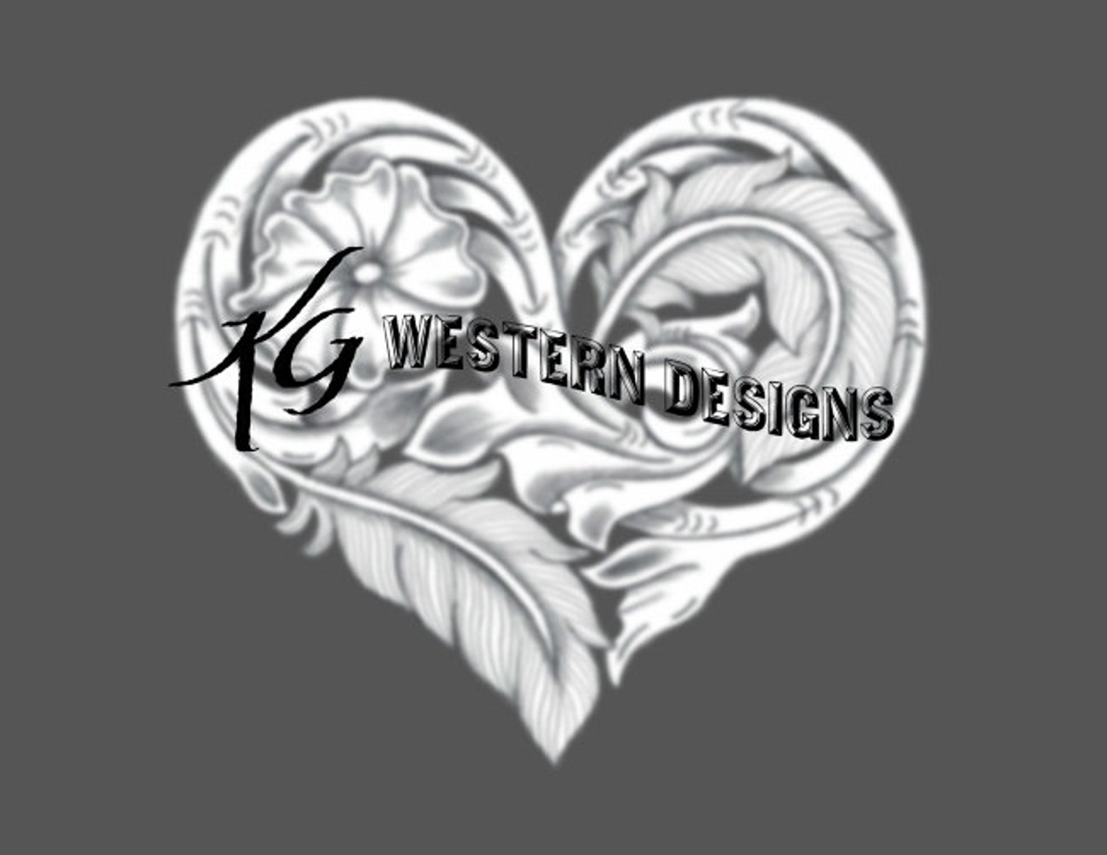 Filigree Heart Shape Design Floral Feathers Carving Leather Tooling ...