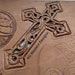 Western Cross Filigree Leather Tooling Tracing Design Pattern, Western ...