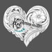 Pack of Two Filigree Heart Shape Designs Floral Feathers Carving ...