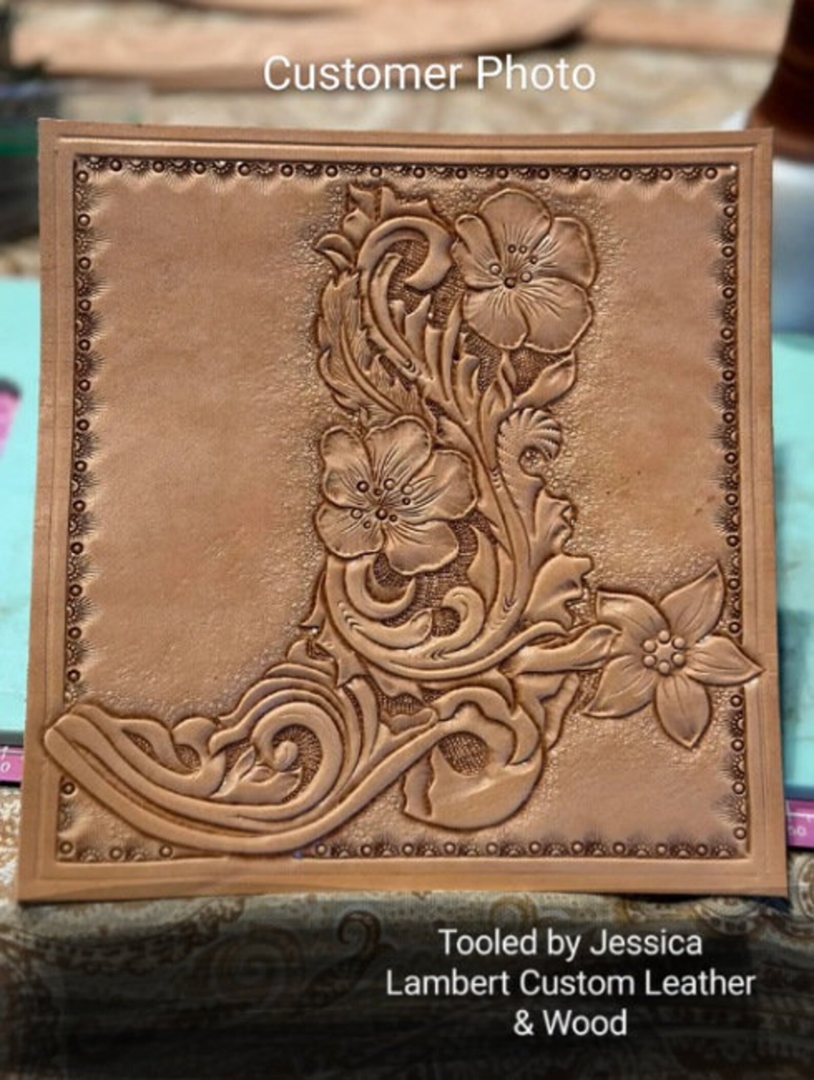 Western Boot With Spur Shape Design Floral Filigree Carving Leather ...