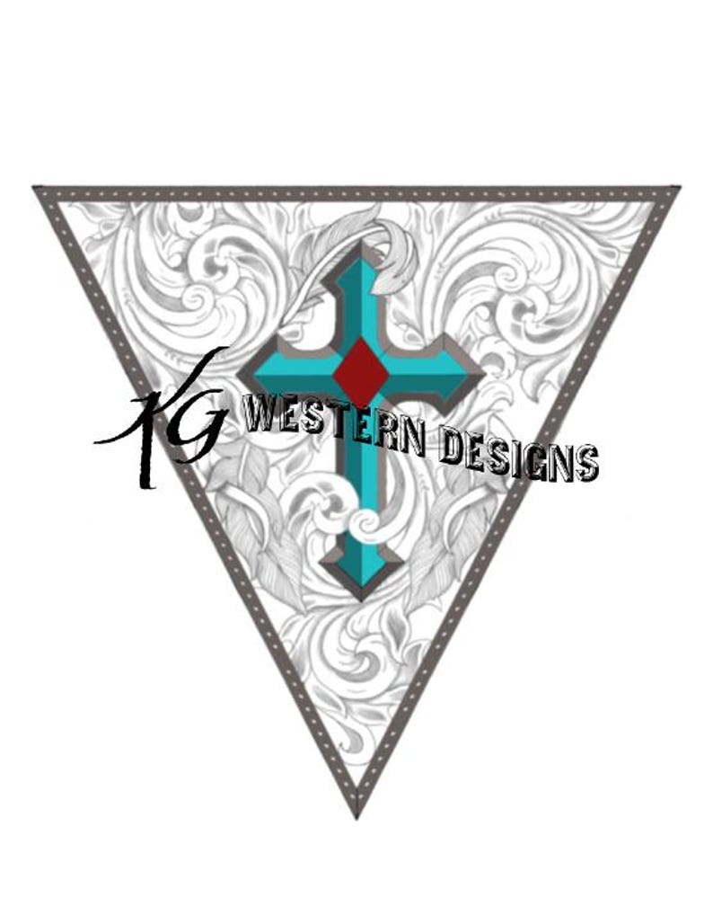 Western Cross-vines-leather Tooling- Tracing Design Pattern PDF - Etsy