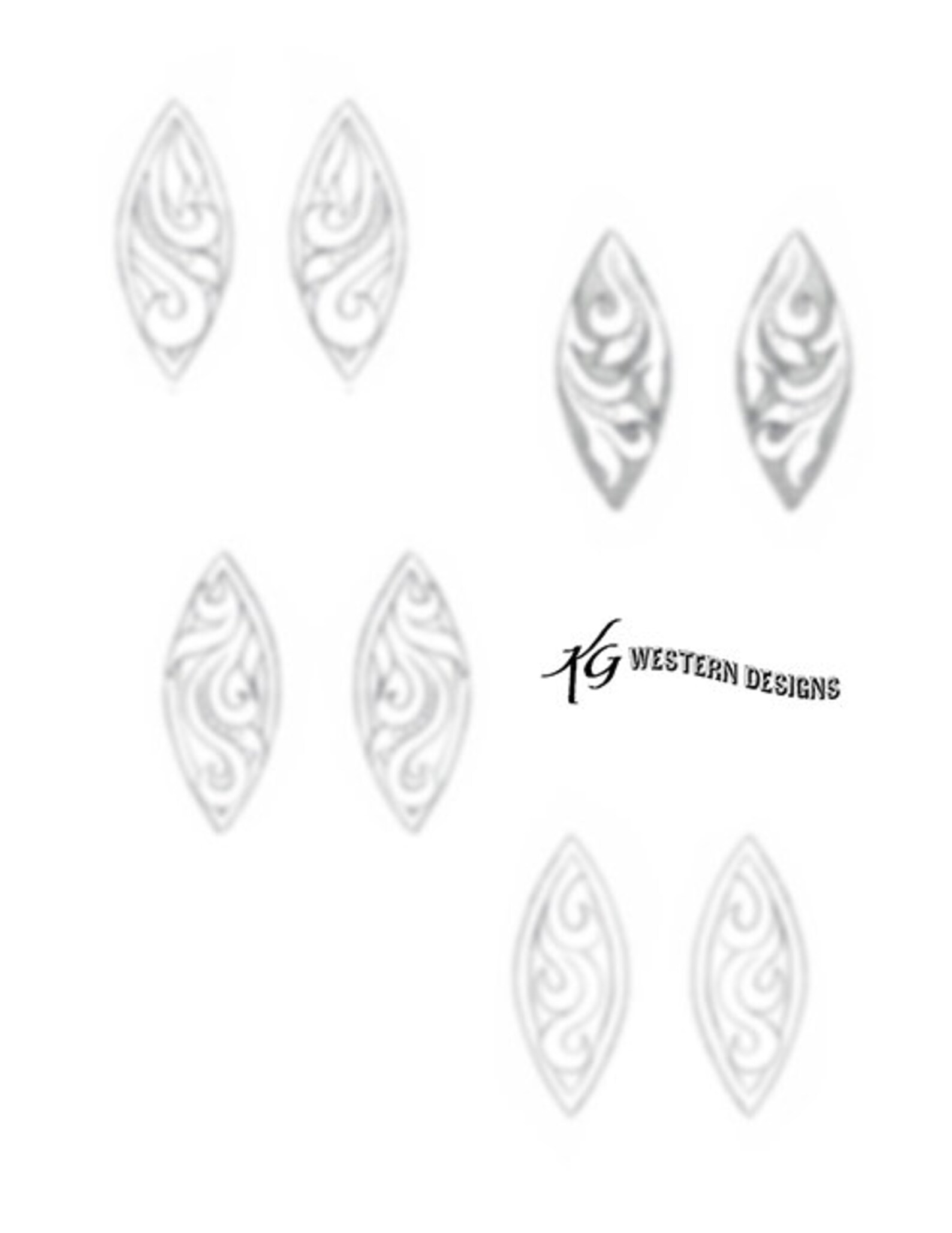 Easy Leather Tooled Earrings Pattern Pack- PDF Download - Etsy