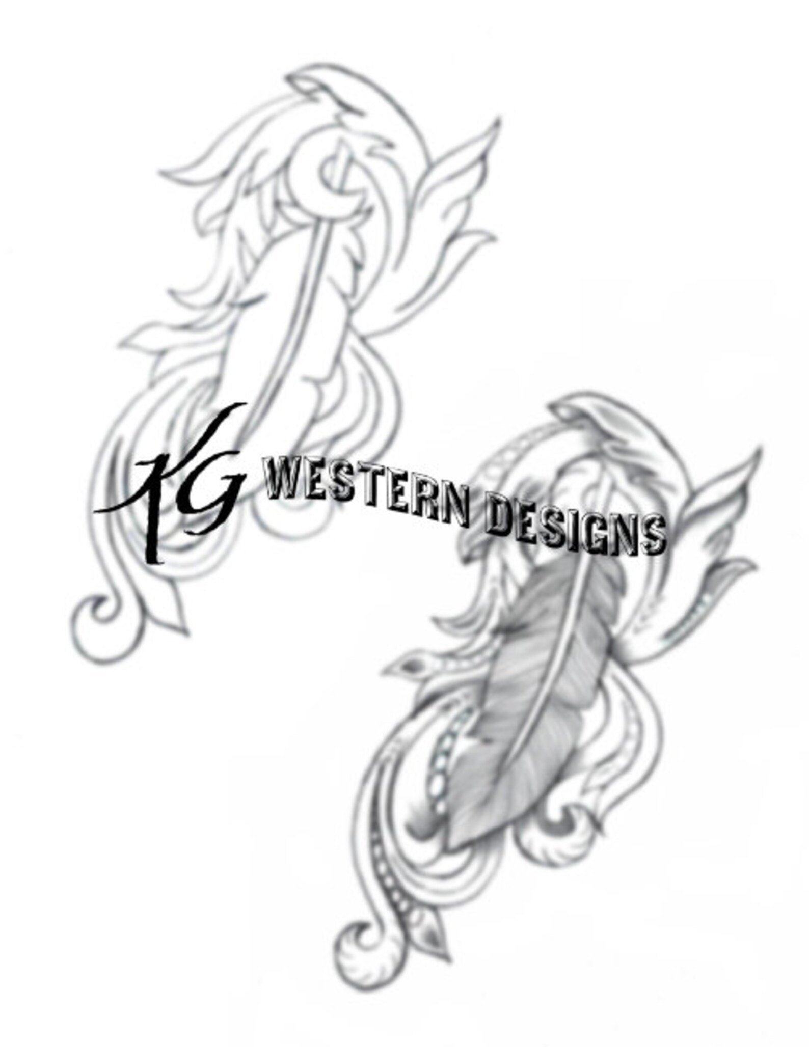 3 Pack Leather Tooling Feather-&-vines Tracing Designs Pattern PDF ...