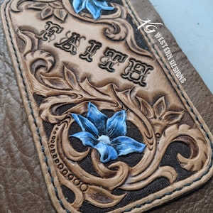 Leather Filigree Western Floral Scrollwork Corner Frame Design Tracing ...